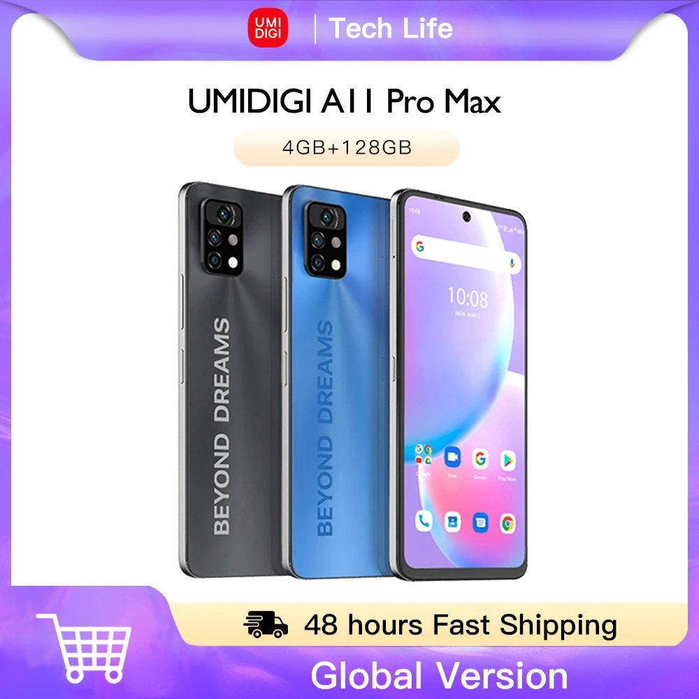 Umidigi A11 Pro Max Global Version 6.8"fhd+ Screen Smartphone 128gb ...