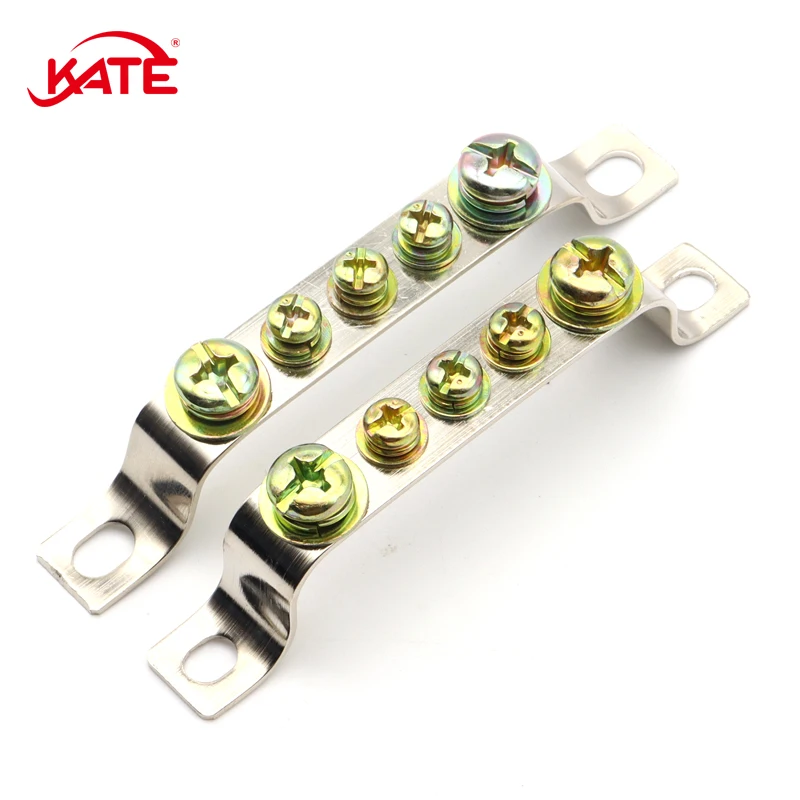 2-5X15mm-5-7-10-Hole-Brass-Neutral-Terminal-Grounding-Terminal-Cross ...