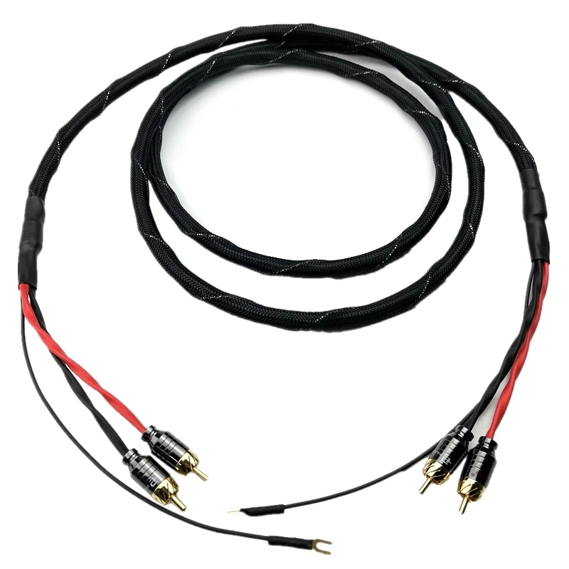 Vinyl LP Tonearm Cable Copper Audio Line Phonograph Ground Wire with ...
