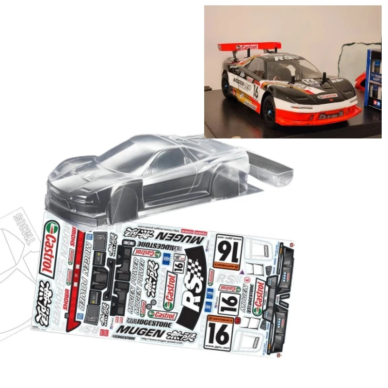 TM305-1-10-Mini-Honda-NSX-Clear-body-shell-Width-160mm-for-225mm ...