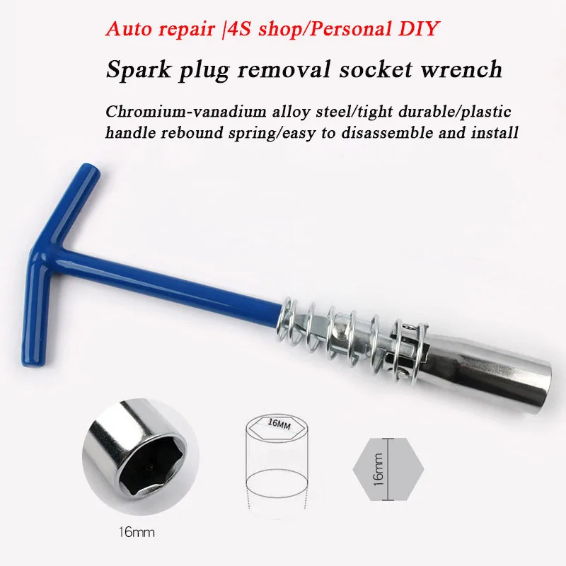 Automotive-Spark-Plug-Removal-Tool-16mm-21mm-Dual-Purpose-Wrench-Socket ...