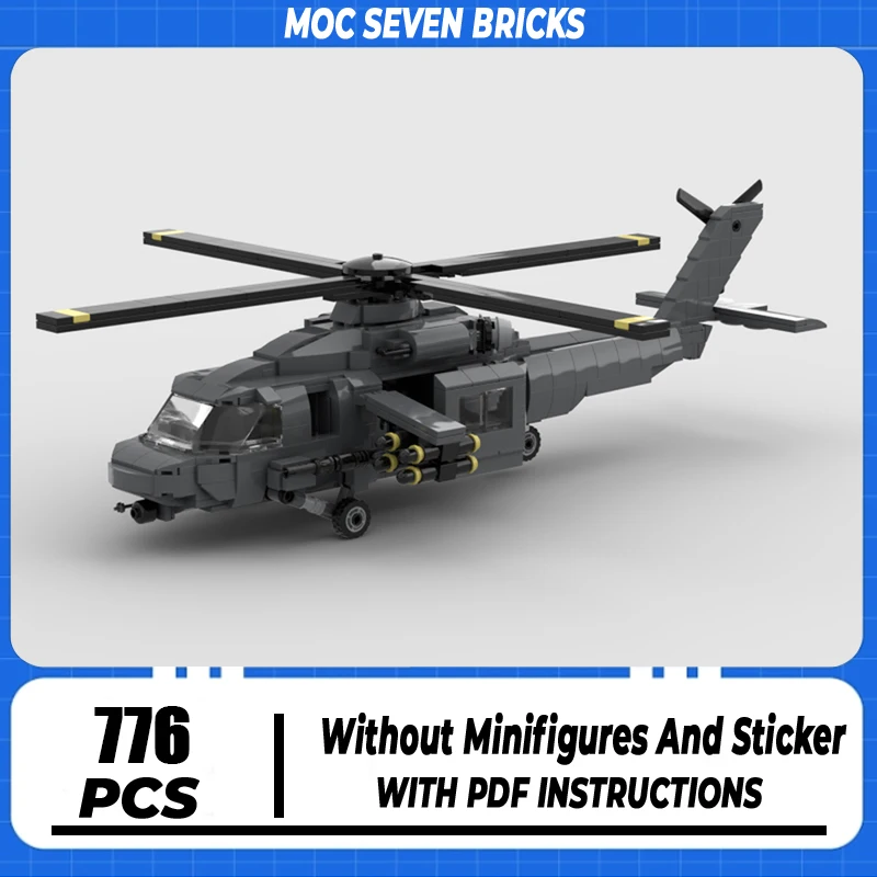 Military-Series-Moc-Building-Blocks-UH-60-Black-Hawk-Armed-Model ...