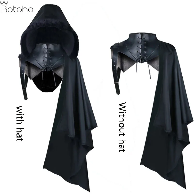 Medieval Viking King Assassin Vampire Shawl Cloak Costume Celebration ...