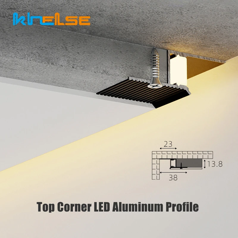 0-5m-1m-Ceiling-Top-Corner-LED-Aluminum-Profile-Frameless-Embedded ...