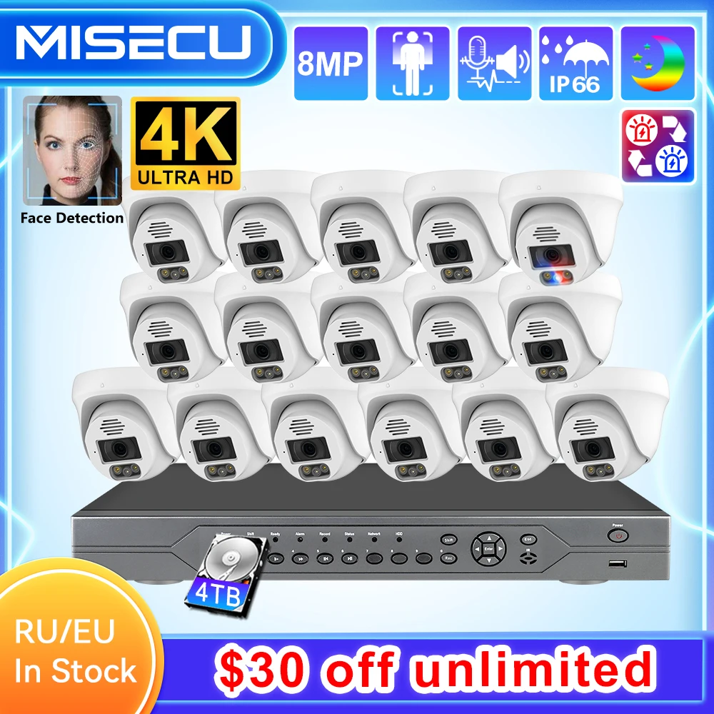 MISECU-16CH-UHD-4K-POE-Security-Camera-System-8MP-NVR-Color-Night ...