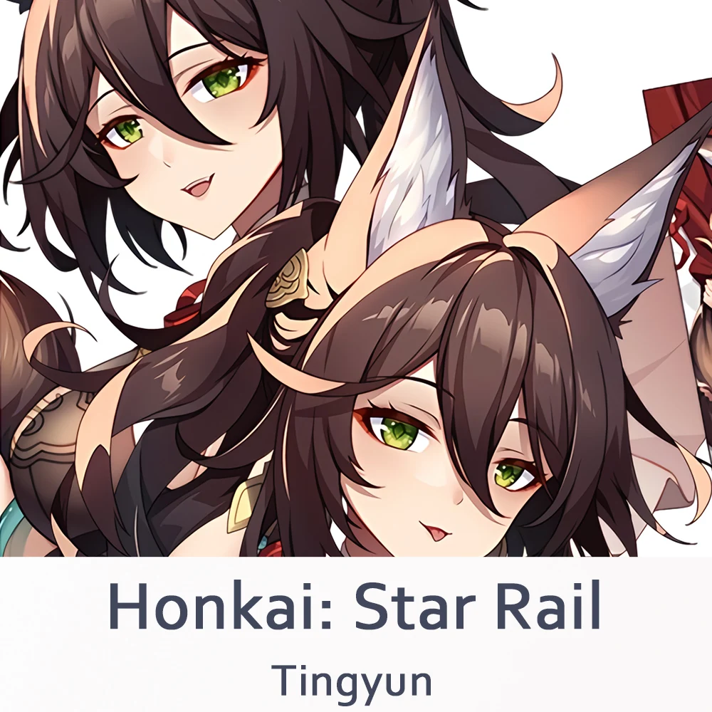 Dakimakura Honkai Star Rail Tingyun Full Body Pillow Case Otaku ...