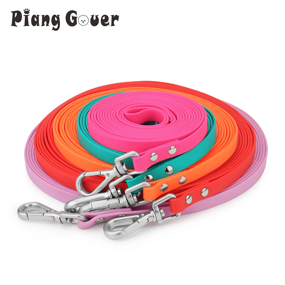 PVC Long Dog Leashes Cat Traction Lead Rope Candy Color Outdoor Short ...