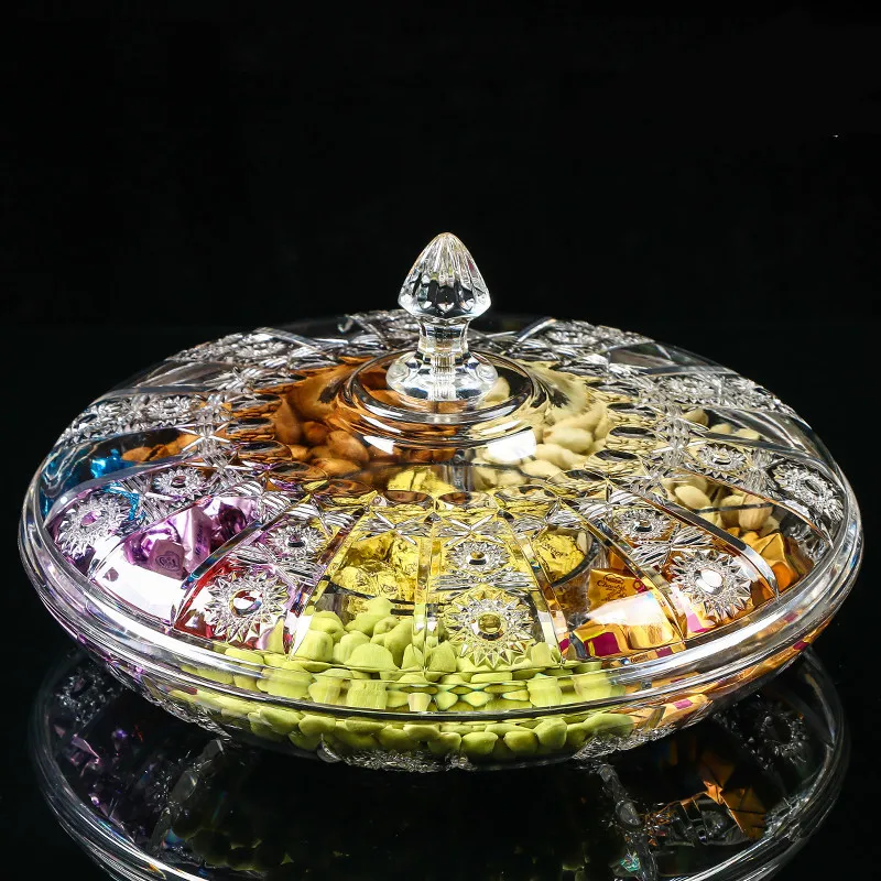 transparent-Acrylic-plate-fruit-basin-dry-candy-dish-sugar-snack-nut ...