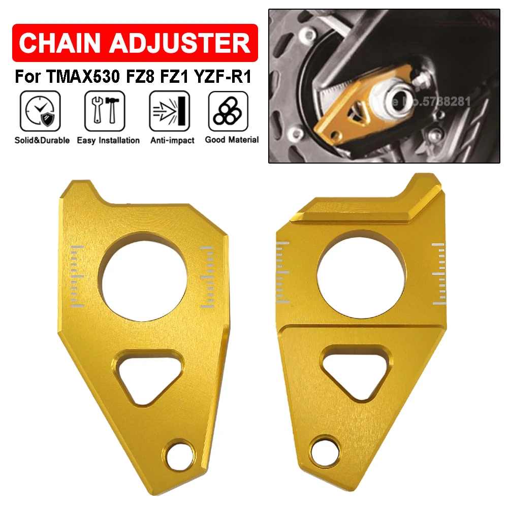 Motorcycle Rear Axle Chain Adjuster Tightener Regulator Chopper For ...