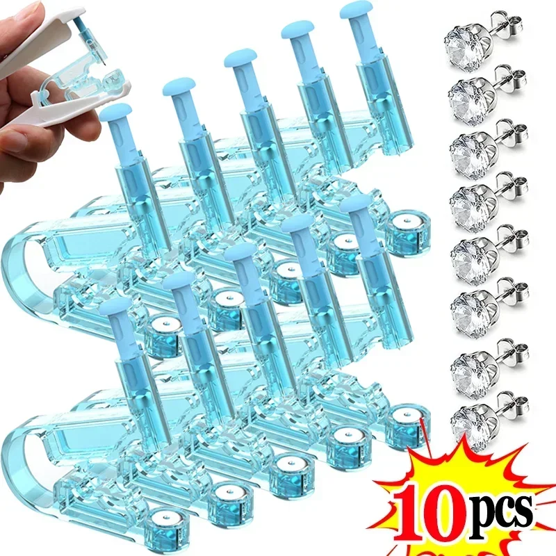 1-10Pcs-Disposable-Ear-Piercing-Gun-Kit-Healthy-Safety-Earring-Nose ...