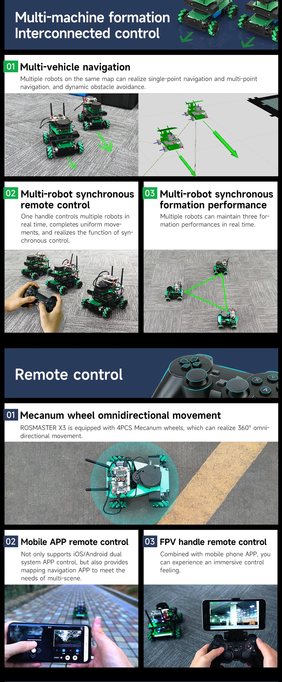 ROSMASTER X3 ROS2 Robot Akıllı Araba Mecanum Tekerlek Elektronik ...