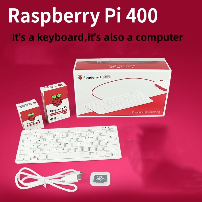 Raspberry-Pi-400-Personal-Computer-4B-Development-Board-Official-Kit ...