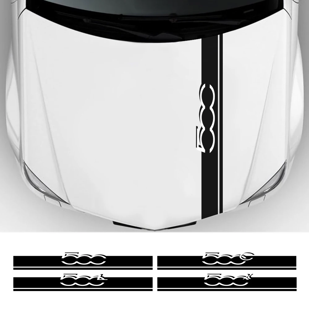 Car-Hood-Bonnet-Cover-Sticker-For-Fiat-500-500C-2012-500X-500L-Abarth ...