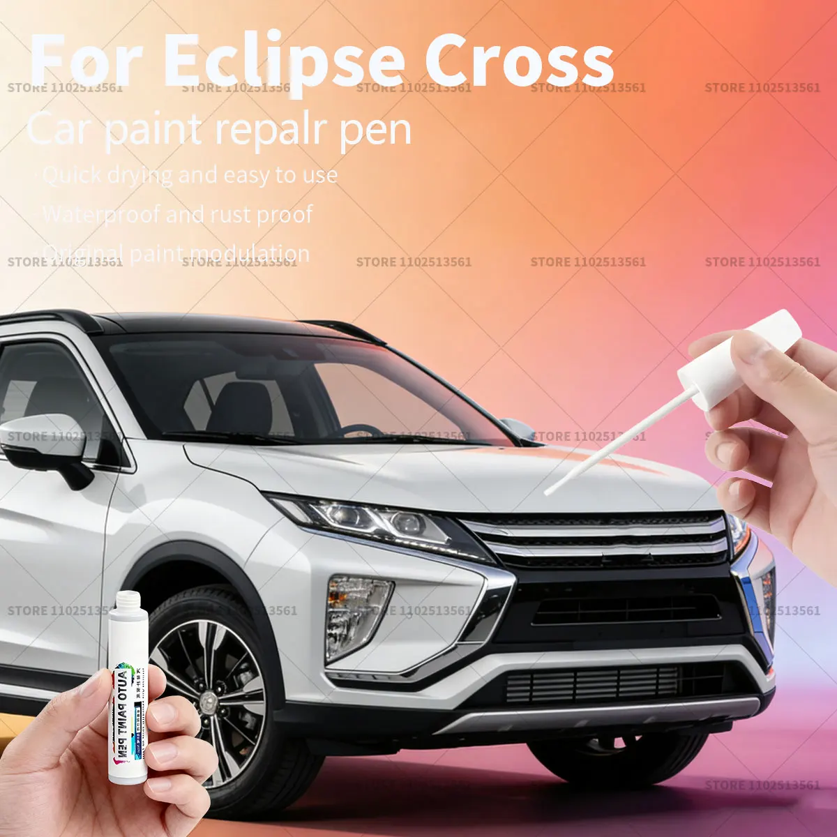 Paint Repair Pen Touch Up Scratch Remover DIY Auto Accessories Black ...