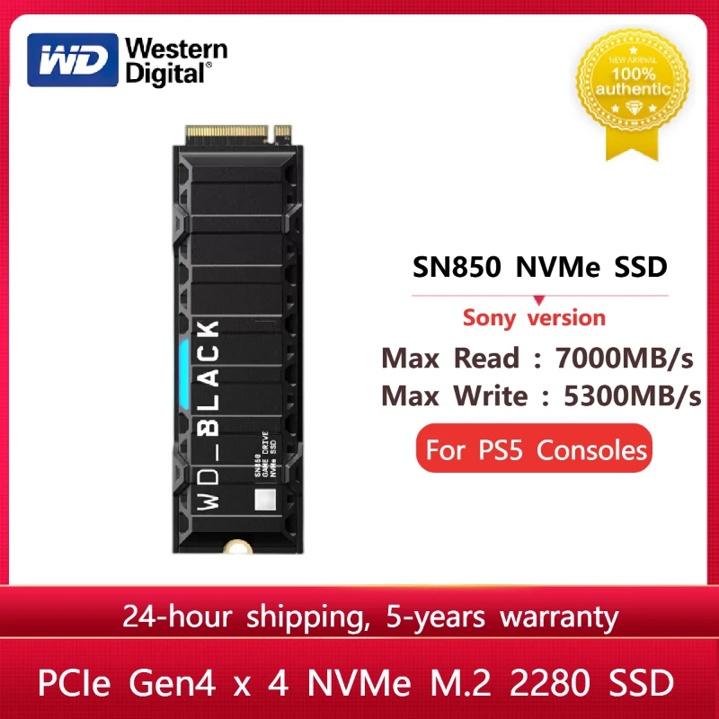 Western Digital Wd_black Sn850 Nvme Ssd For Ps5 Consoles Pcie Gen4 Game Drive Sony Version 1tb ...