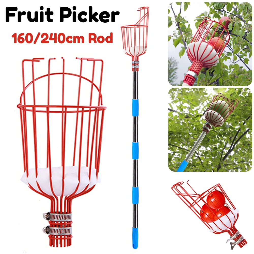 Height-Fruit-Picker-160-240cm-Metal-Fruit-Picking-Tool-Harvesting-Fruit ...