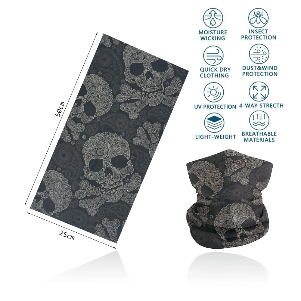 Skull Neck Warmer Bandanas | Bandanas Neck Gaiters | Balaclava Bandana Gaiter - Neck - Aliexpress