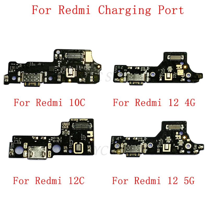 USB-Charging-Connector-Port-Board-Flex-Cable-For-Xiaomi-Redmi-12-5G-10C ...