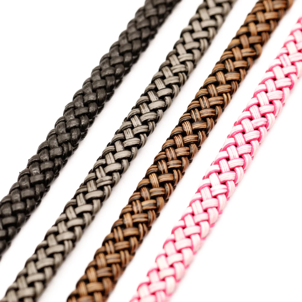 REGELIN-2meters-9x5mm-Flat-Braided-PU-Leather-Cord-Braided-Imitation ...