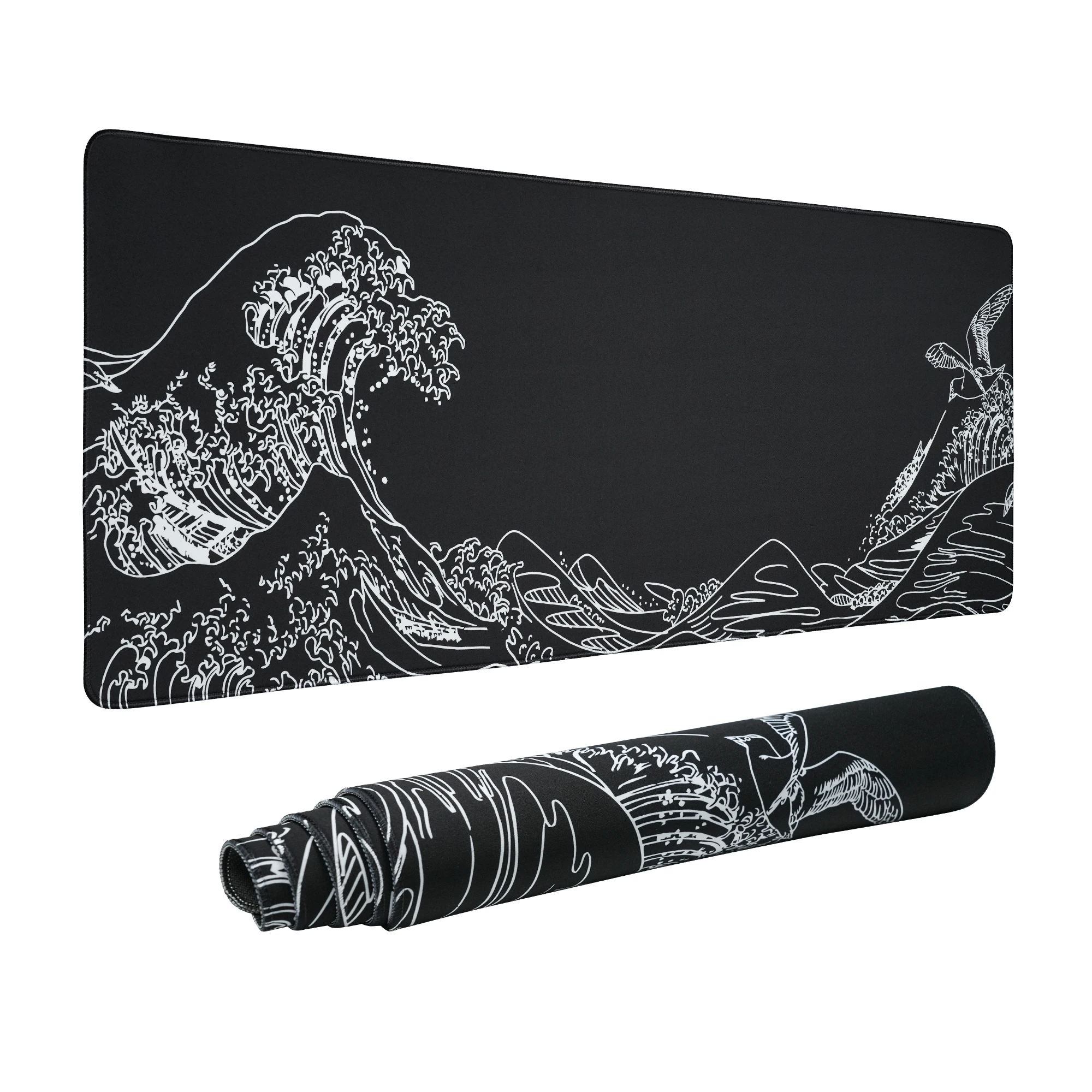 WOMIER-KANAGAWA-Line-Themed-Desk-Mat-Mechanical-Keyboard-Mouse-Pad ...