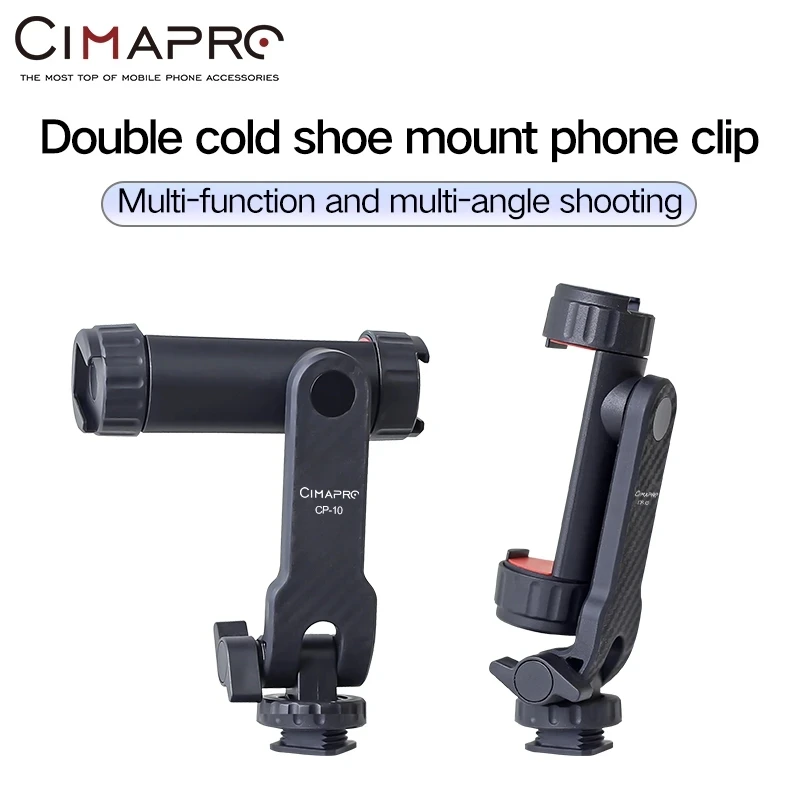 CIMAPRO CP-10 Swivel Horizontal And Vertical Phone Clamps Cold Shoe ...