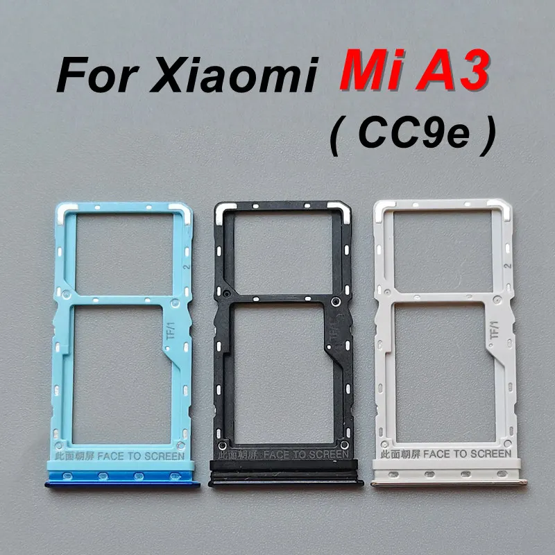SIM Card Trays For Xiaomi Mi A3 SIM Slot Holder Socket Adapter ...