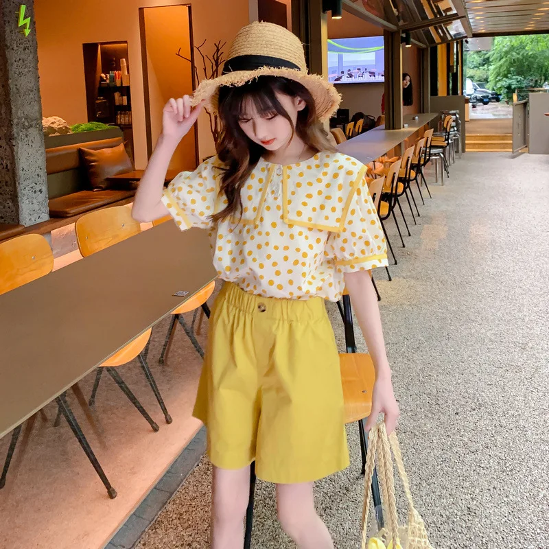 New-Summer-Girls-Clothes-Sets-Baby-Girl-Short-Sleeve-Shirt-Shorts-Suits ...
