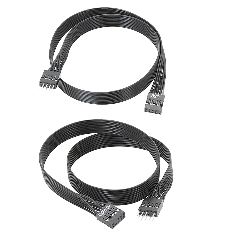 Computador Motherboard Front Audio Extension Cable, HDAudio, USB 2.0 ...