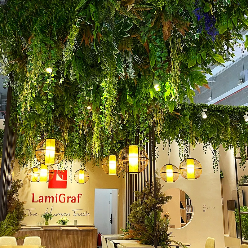 Simulated-green-plant-ceiling-ceiling-indoor-soft-decoration ...