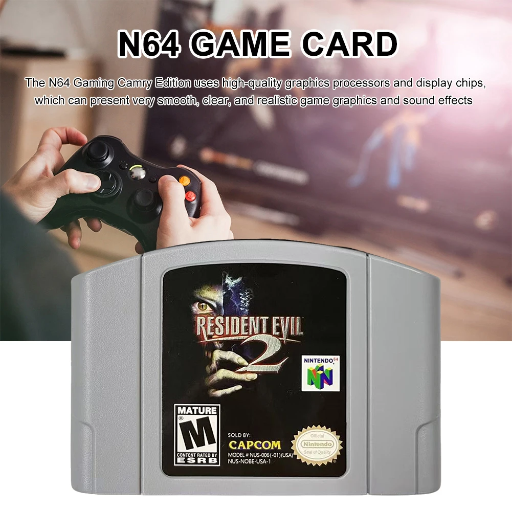 Resident-Evil-2-RPG-Cosplay-Cartas-N64-Game-Card-Series-USA-Version ...