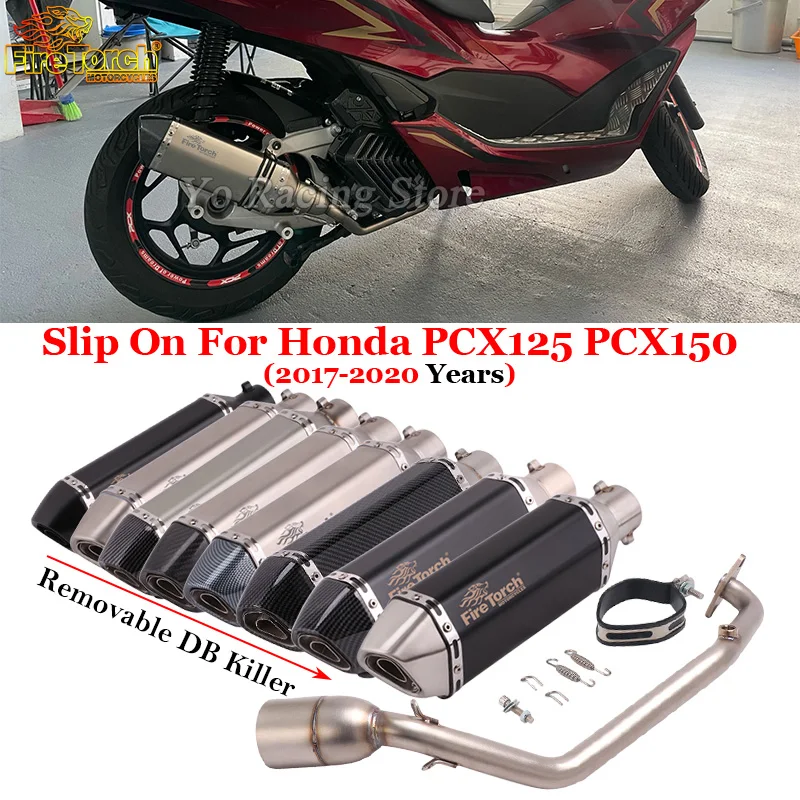 For Honda PCX125 PCX150 PCX 125 150 2021 2022 Motorcycle Exhaust System ...