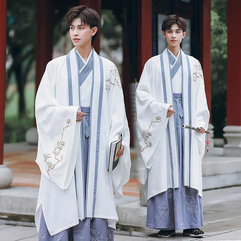 Hanfu-chin-s-Cosplay-Masculino-Traje-Traje-Antigo-Azul-Grandes-Jardas ...