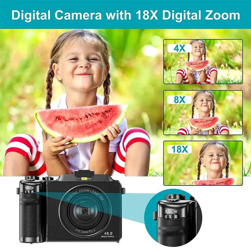 Beginner Digital Camera 5K Shooting Micro DSLR Camera High-Definition ...