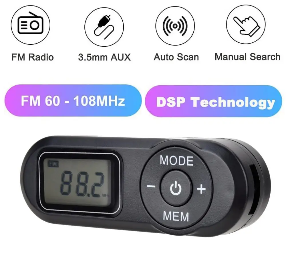 Mini-FM-Radio-Digital-Tuner-Mini-DSP-FM-64-108MHz-Transistor-Receiver ...