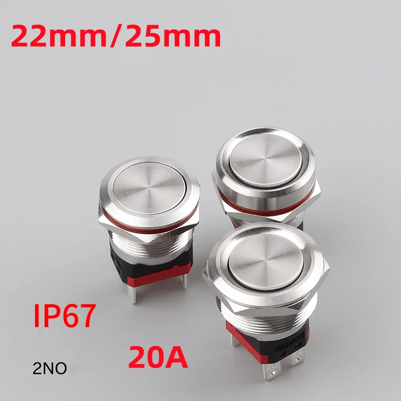 Metal Pushbutton Switch | Metal Start Switch - 22mm25mm 20a High ...