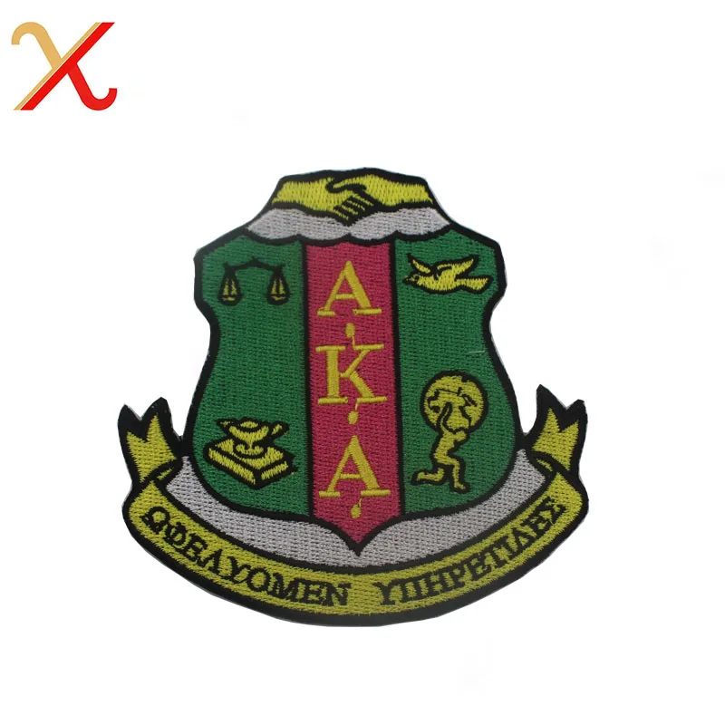 Aka Sorority Shield With Pearls