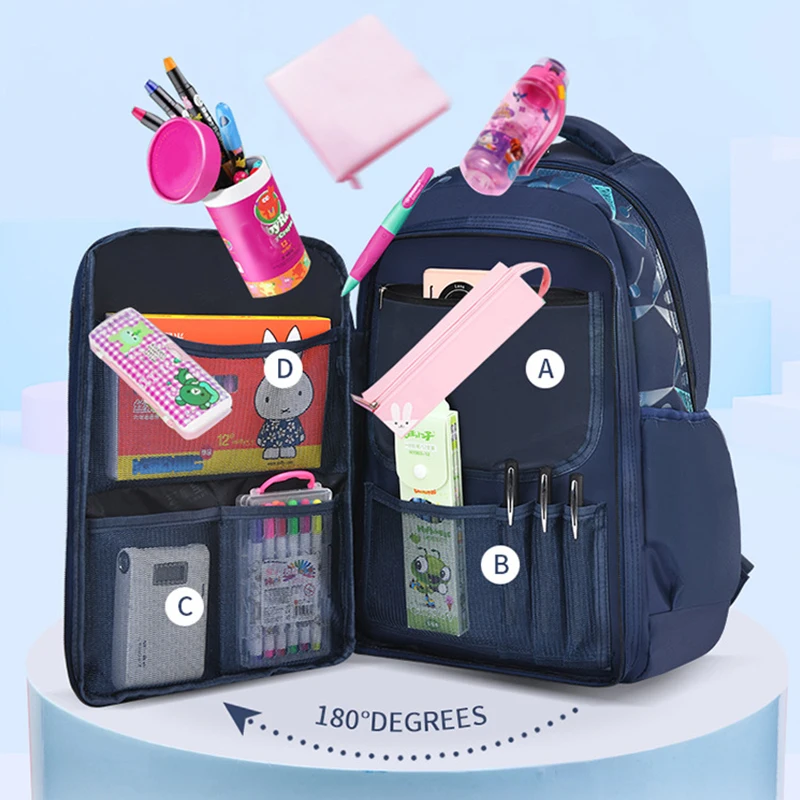 Waterproof Children School Bags Girls Teenager Orthopedic Backpacks ...