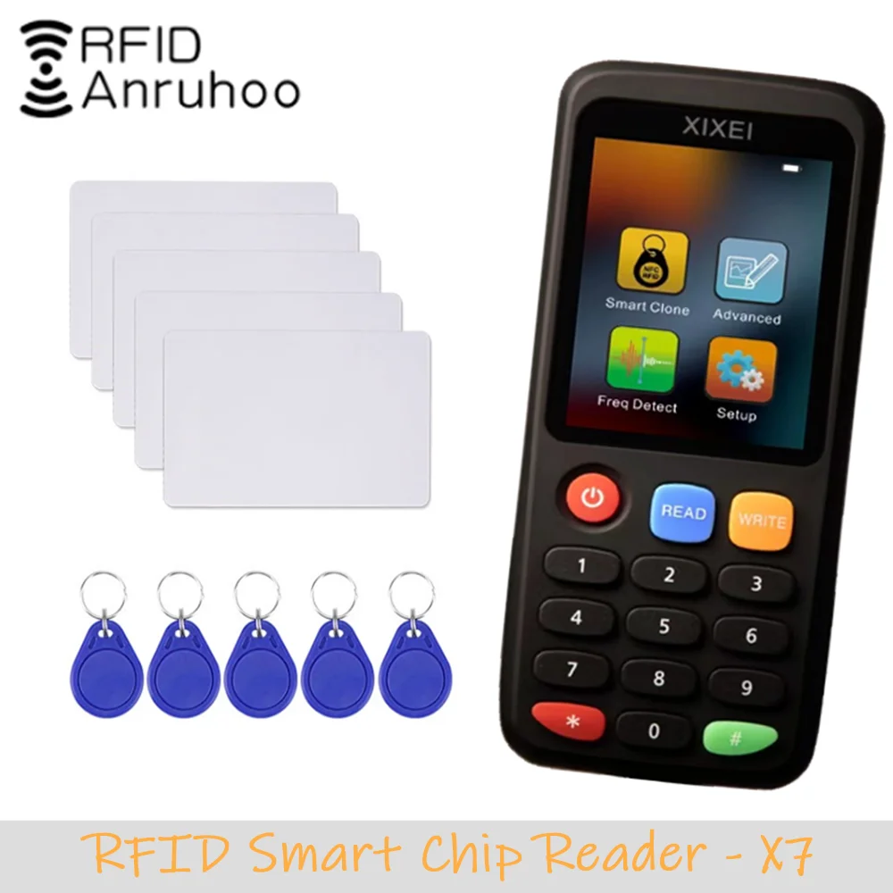New-Rfid-Smart-Card-Reader-X7-125khz-Badge-Copier-13-56mhz-Nfc-Decoder ...