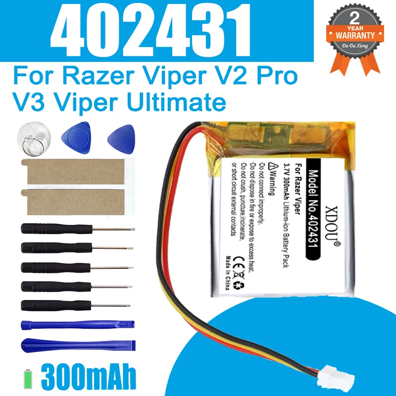 Replacement Mouse Battery 500mah For Razer Viper V2 Pro V3 Viper ...