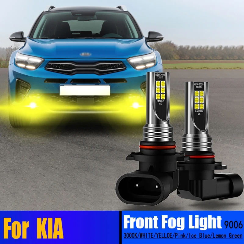 Bombillas LED antiniebla delanteras, lámpara HB4 9006 para Kia Rio 4 ...