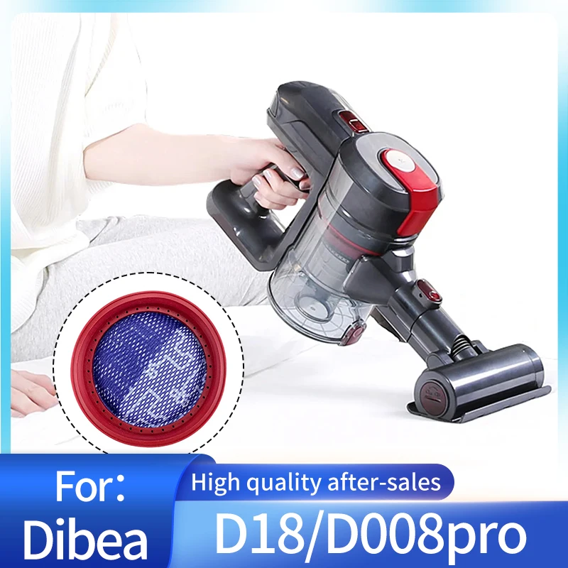 진공 청소기 교체용 먼지 헤파 필터, 세척 가능 필터 부품 필터, 큰 입자, Dibea D18 D008pro