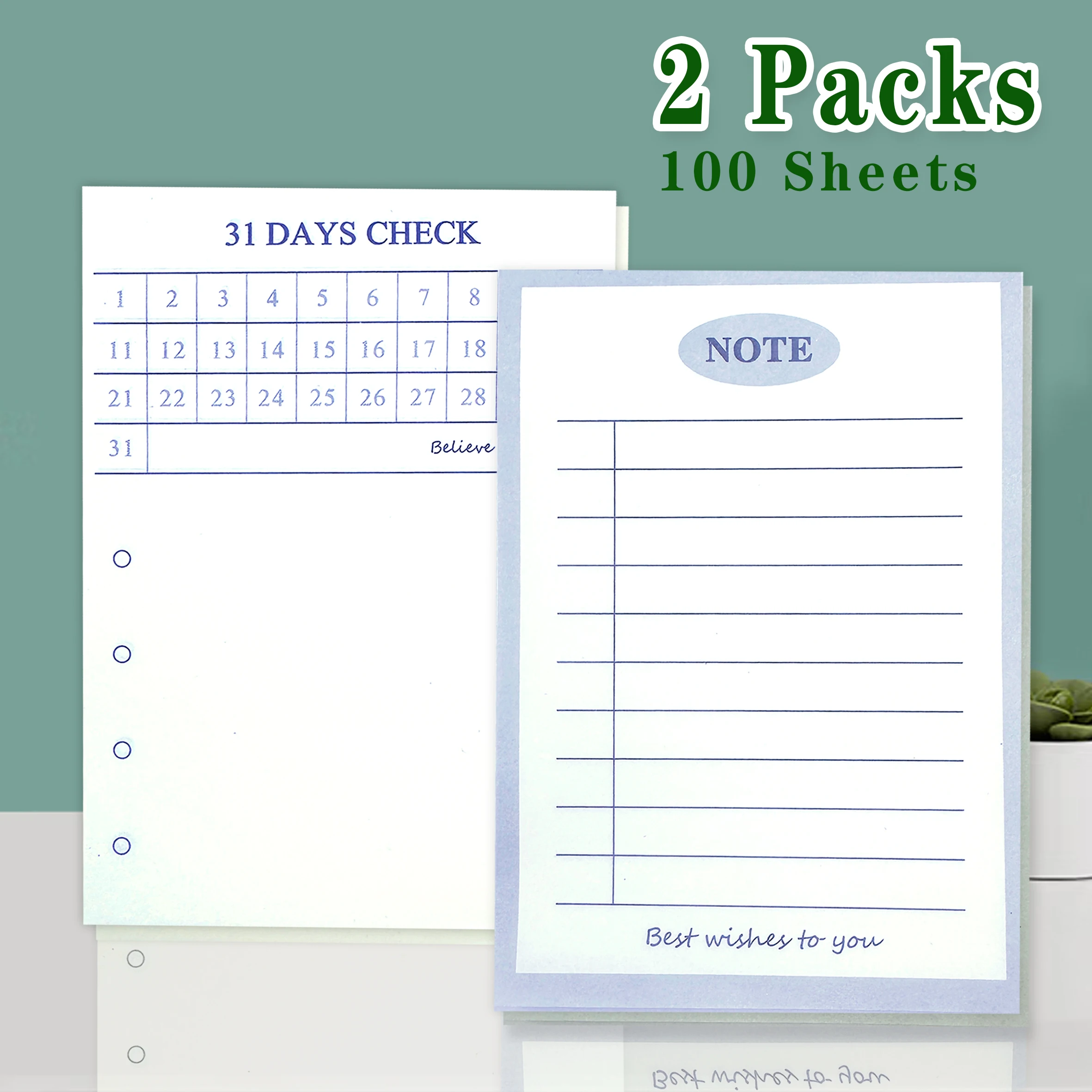 2Books-100Sheets-Stickers-Posted-It-Notebook-Sticky-Notes-Paper-Planner ...