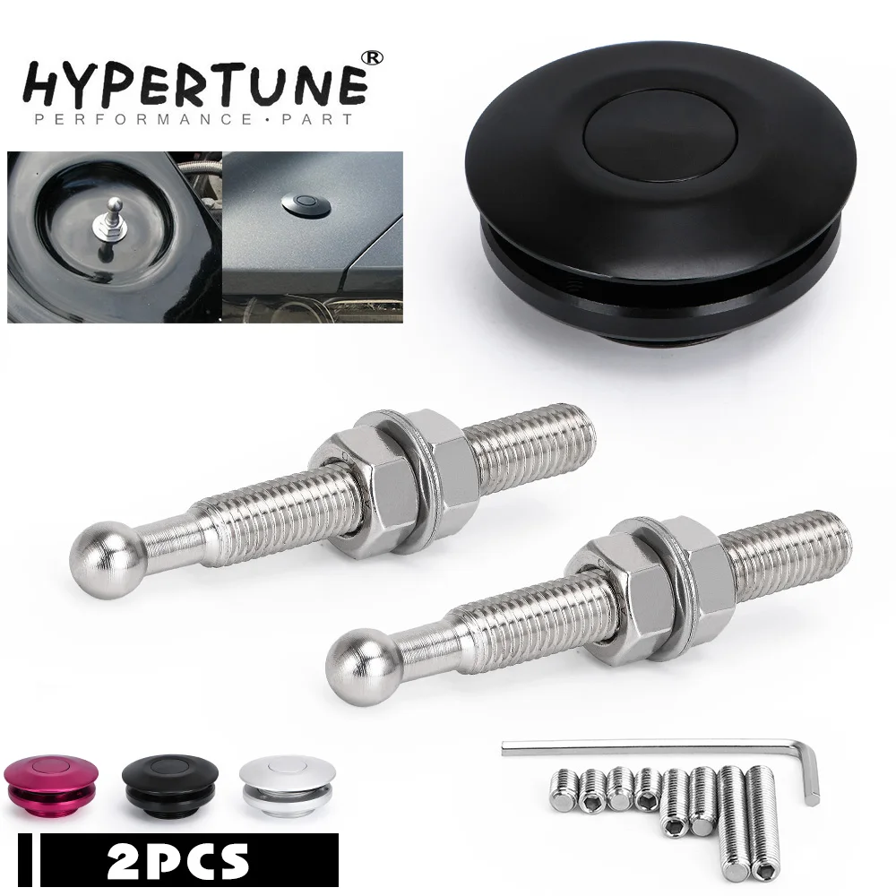 Sport-Universal-Push-Button-Billet-Hood-Pins-Lock-Clip-Kit-Car-Quick ...