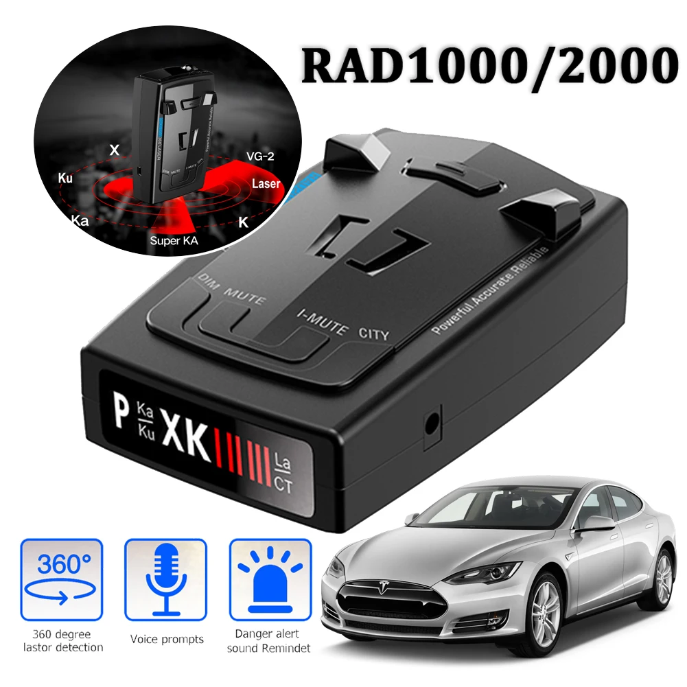 Rad1000/2000 radar multiband sensível detector de controle de ...