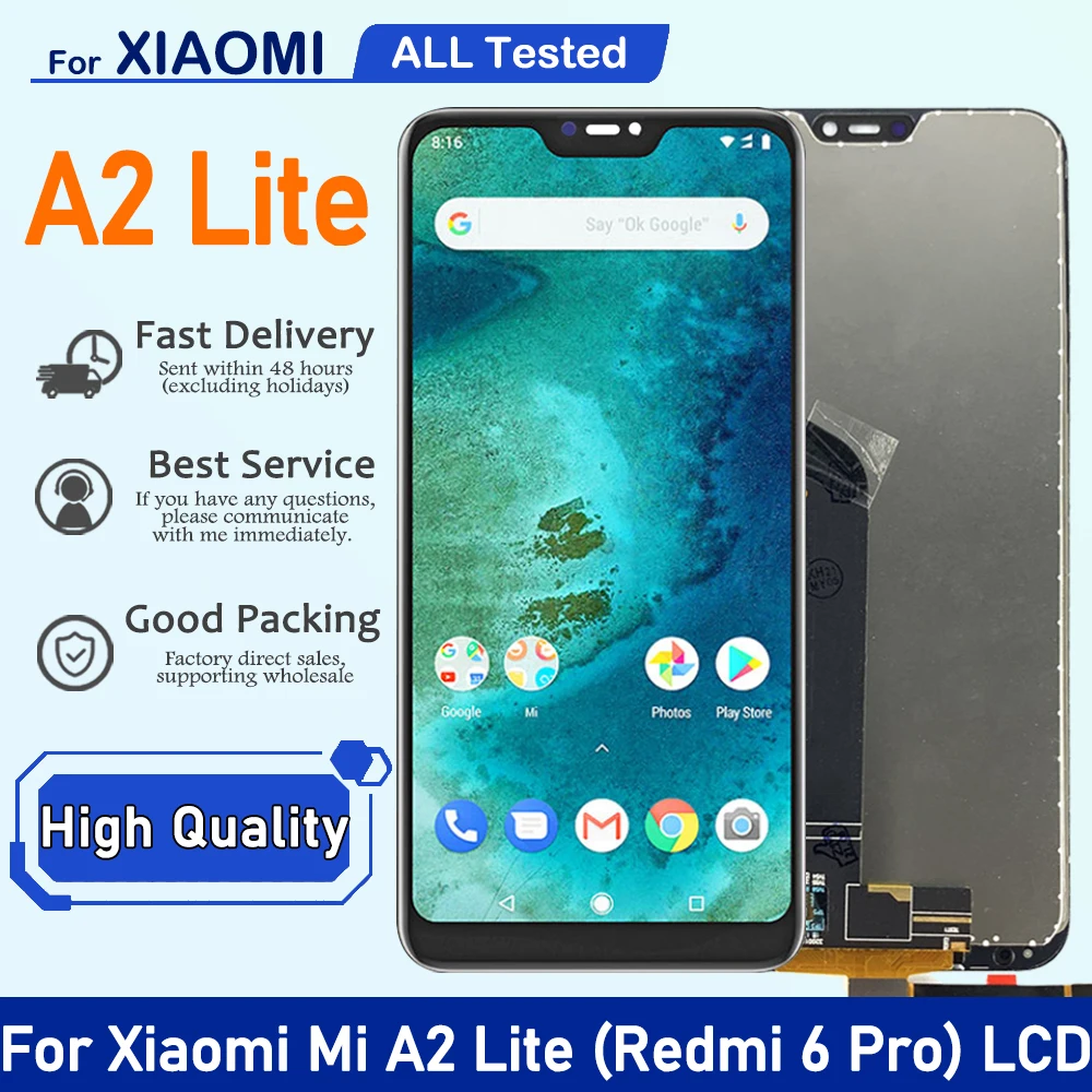 5.84" High Quality For Xiaomi Mi A2 Lite LCD Display Touch Screen ...
