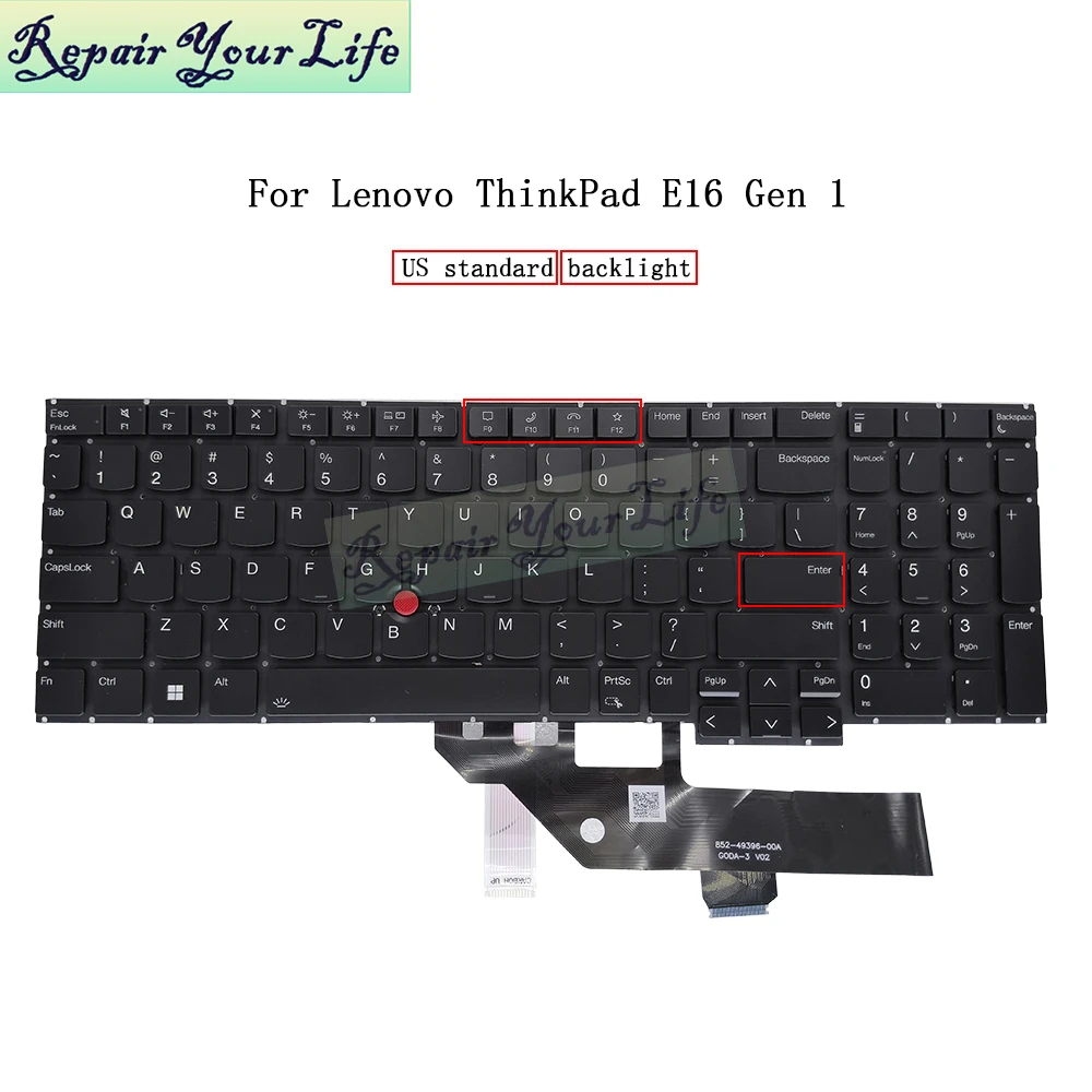 US-Backlit-Keyboard-for-Lenovo-ThinkPad-E16-Gen-1-21JN-USA-English ...
