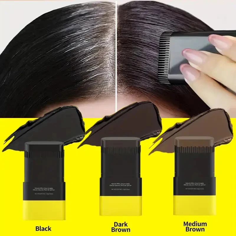 3 Colors Hair Stick, Gray Hair Covering Artifact No Color Loss ...