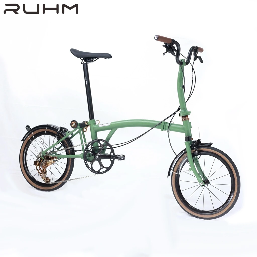 Ruhm 7s Folding Bicycle 16 Inch For Brompton 11-28t Flywheel Standard ...