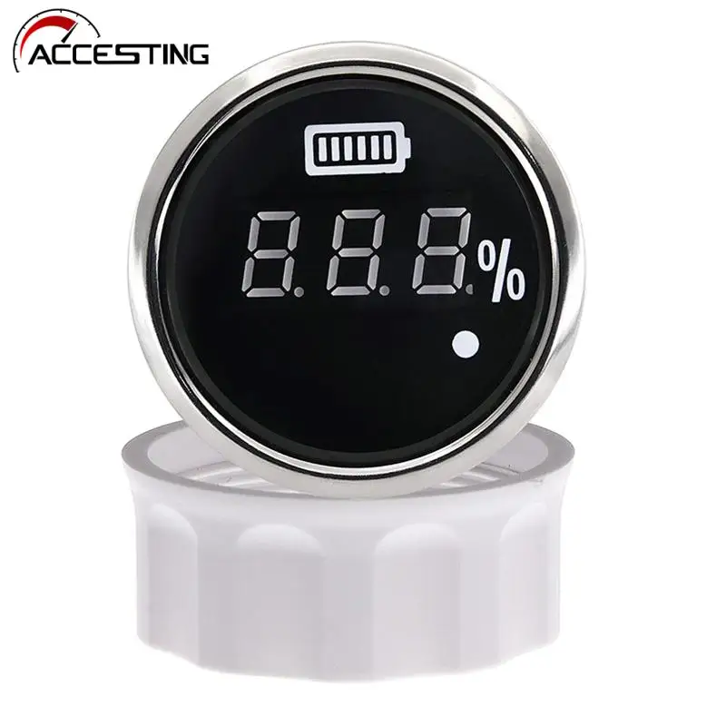 52mm 12v Car Battery Capacity Indicator Waterproof Antifog Auto Battery ...