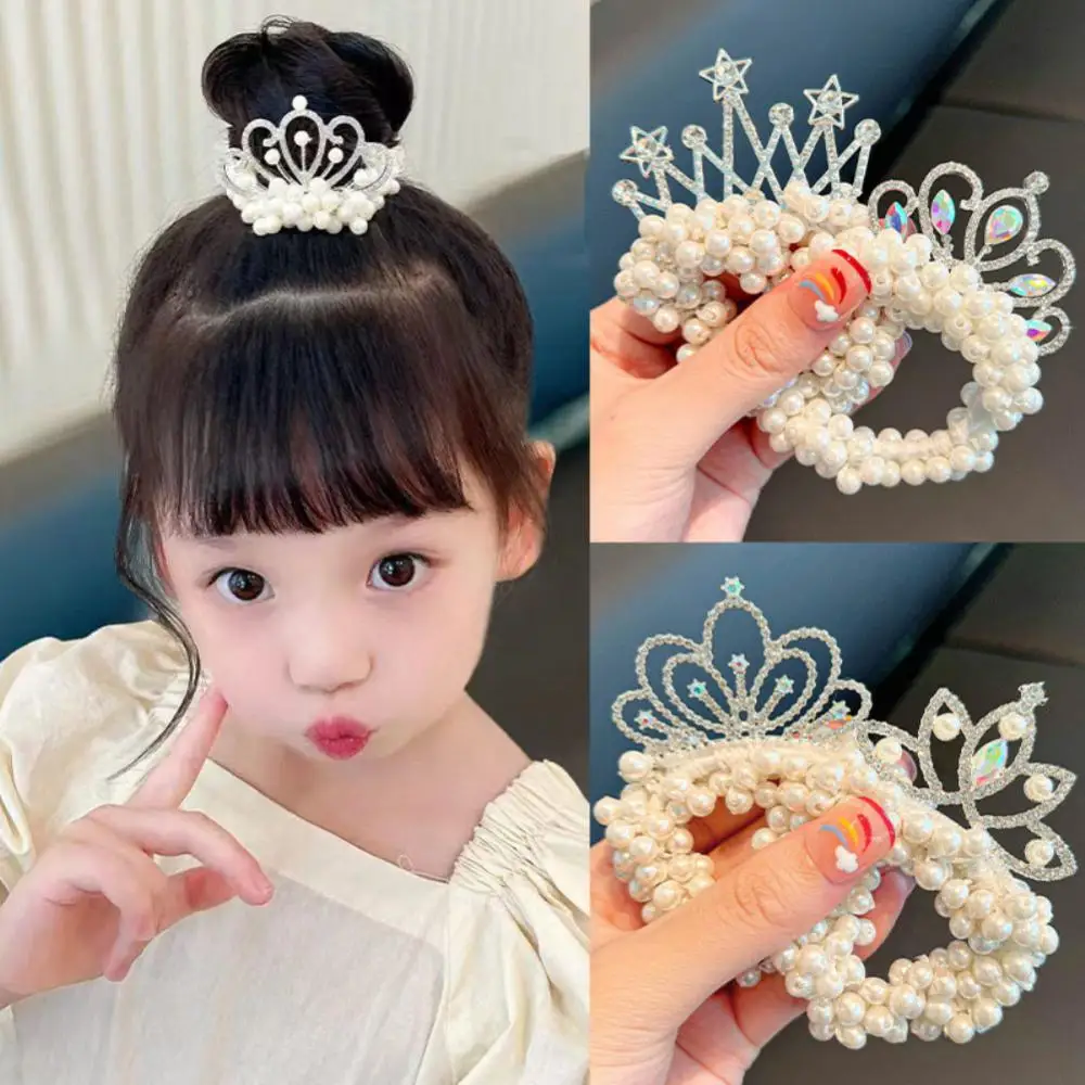 Fashion-Children-s-Crown-Headwear-Girls-Elastic-Rubber-Band-Headwear ...